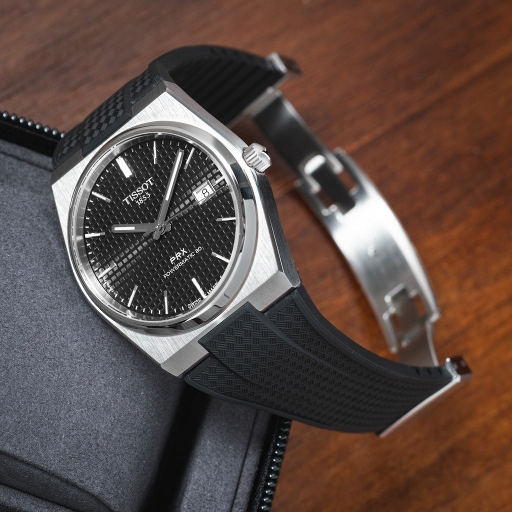 Black Tissot PRX CTS Rubber Strap – Swiss Emporium