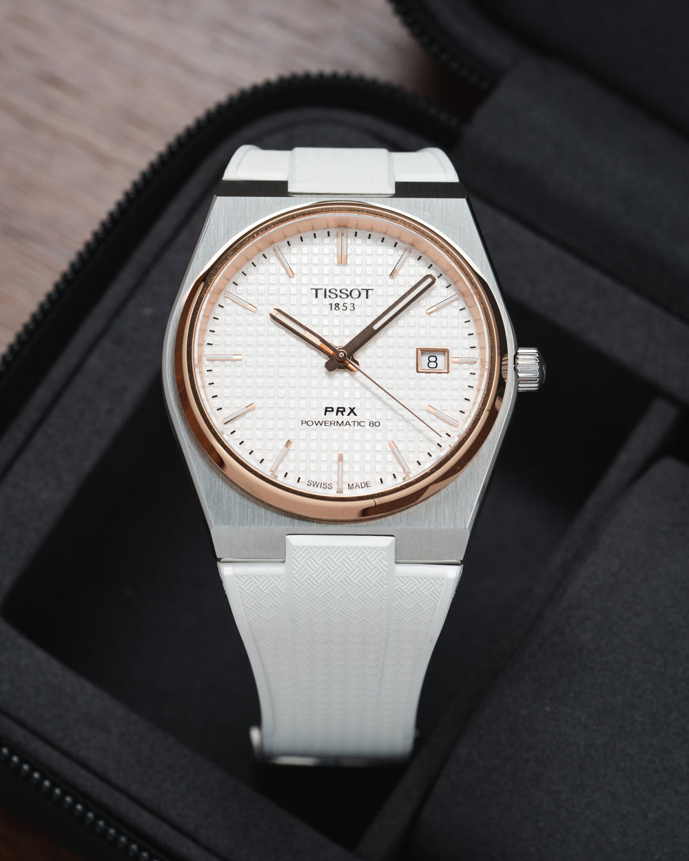 White Tissot PRX CTS Rubber Strap – Swiss Emporium