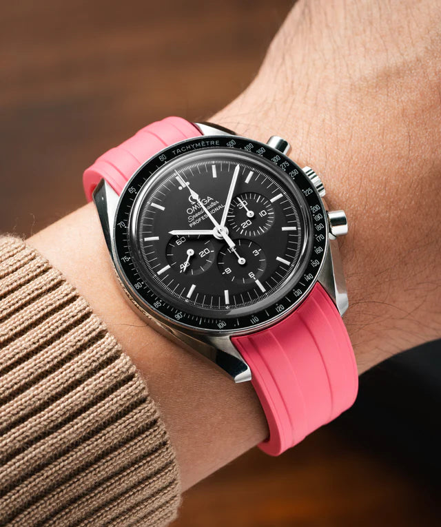 Pink CTS Rubber Strap for Omega Speedmaster 42mm – Swiss Emporium
