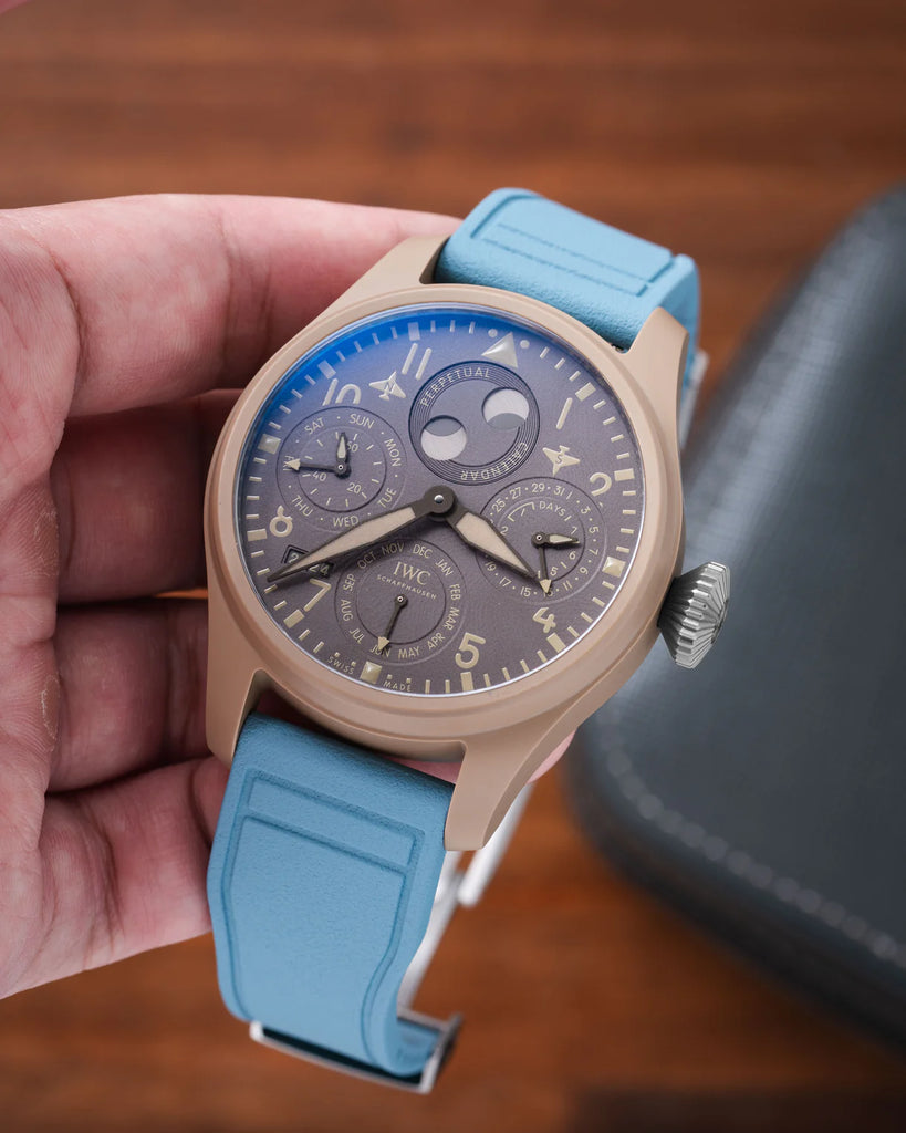 Baby Blue Pilot Rubber CTS Strap – Swiss Emporium