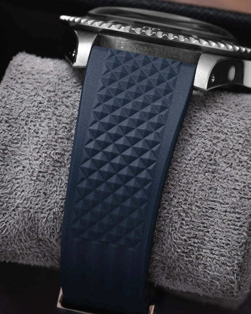 Navy Waffle Rubber CTS Strap – Swiss Emporium