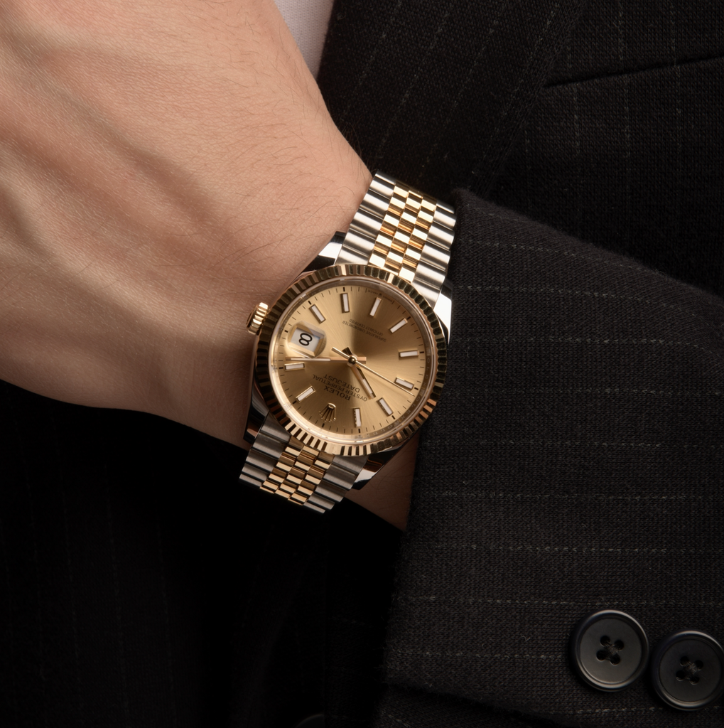 Datejust 36 - Oystersteel & Yellow Gold, Champagne Dial (2022) – Swiss ...
