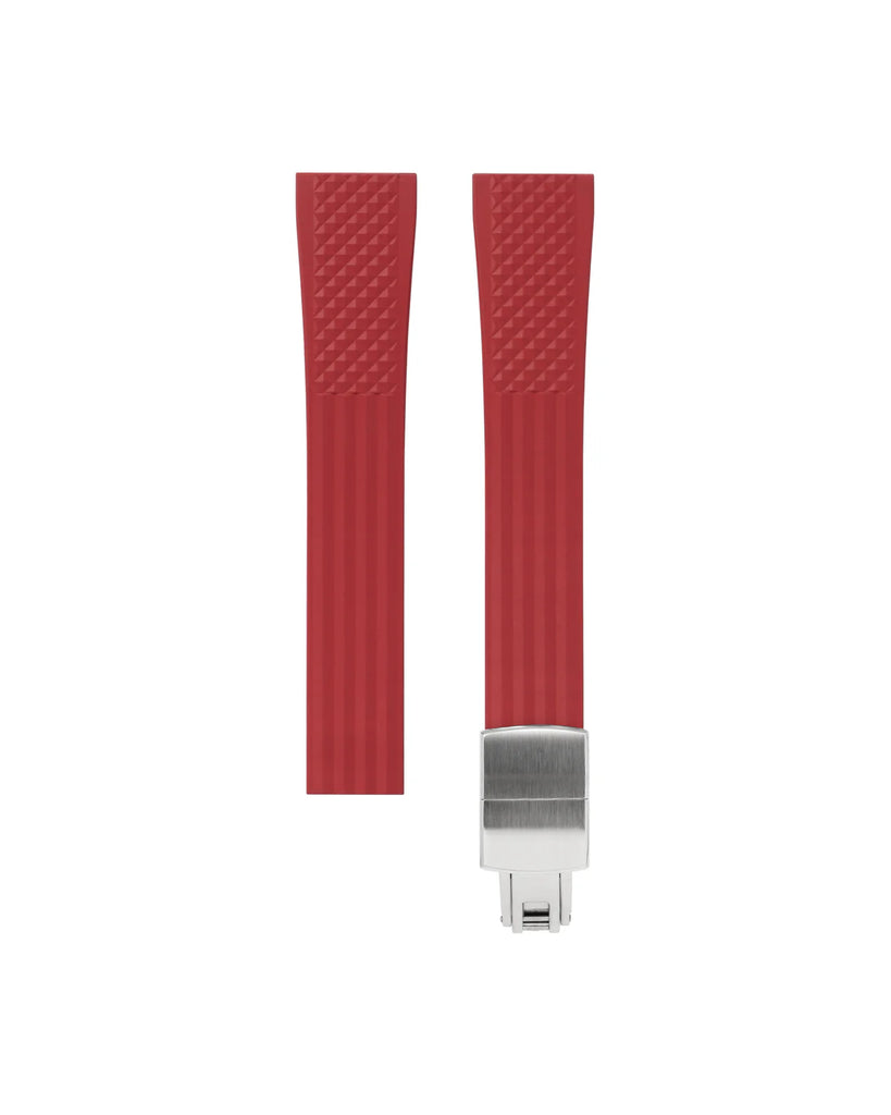 Red Waffle Rubber CTS Strap – Swiss Emporium