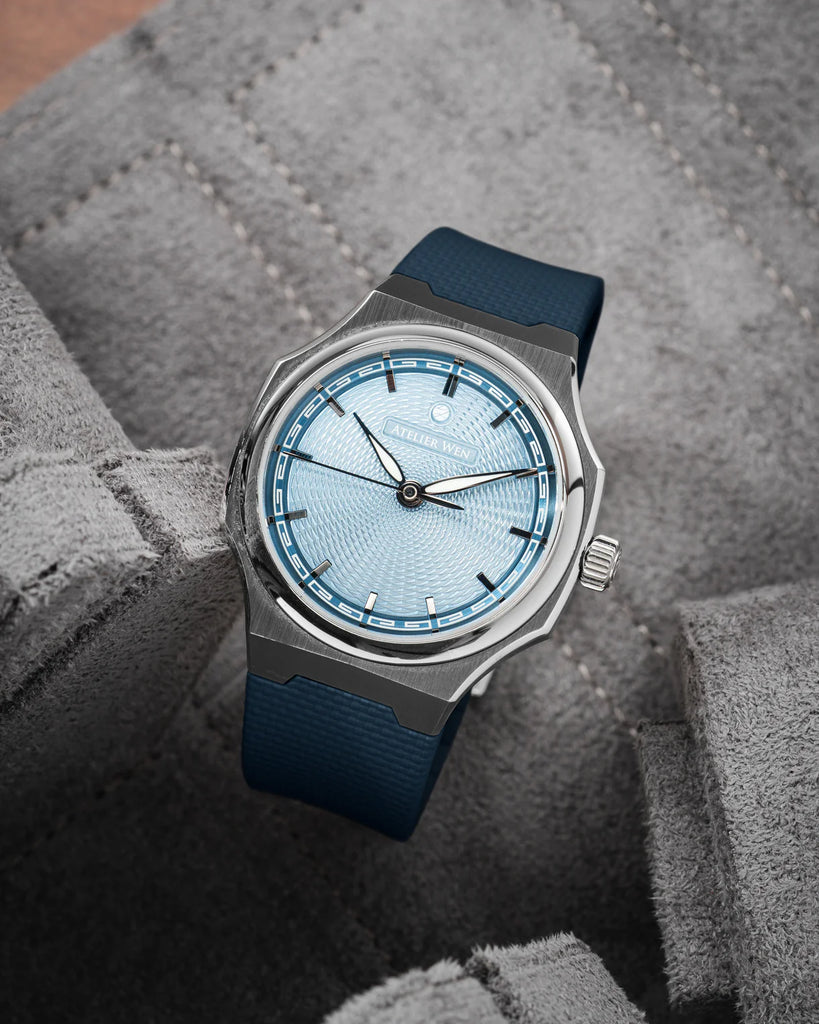 Navy Sailcloth CTS Rubber Strap for Artelier Wen Perception – Swiss ...