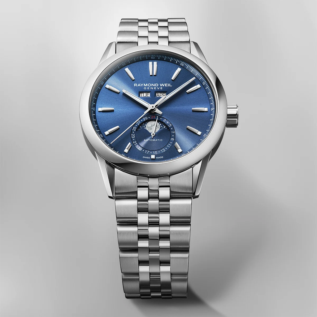 Freelancer Complete Calendar Blue Sunray Dial Watch, 40MM – Swiss Emporium