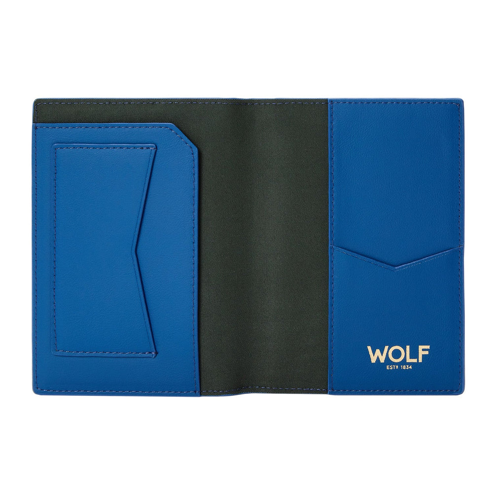 Wolf Signature Passport Sleeve Blue – Swiss Emporium