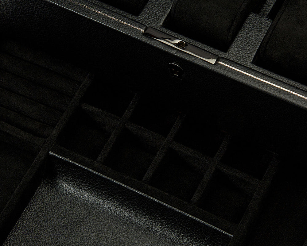 Wolf British Racing 10 Piece Watch Box with Drawer Black – Swiss Emporium