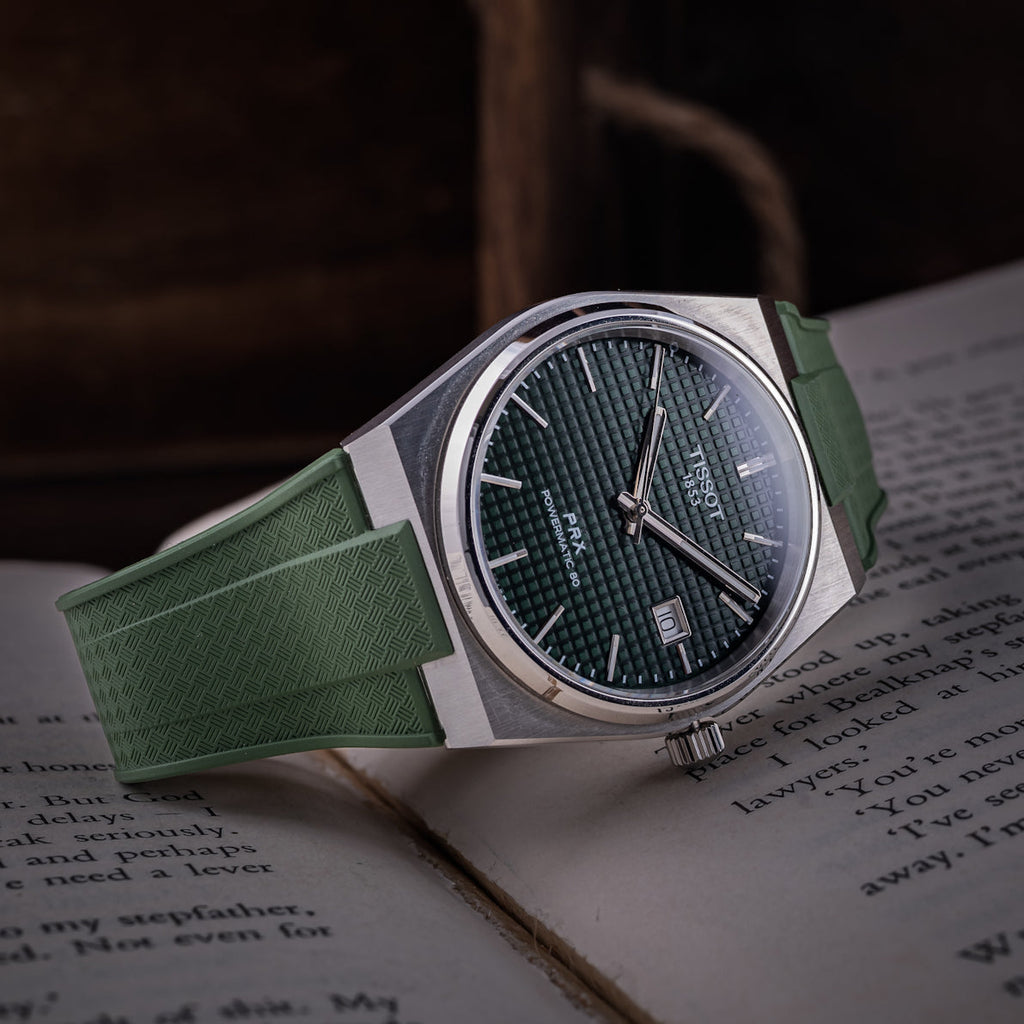Green Tissot PRX Rubber Strap (LAST ONE) – Swiss Emporium